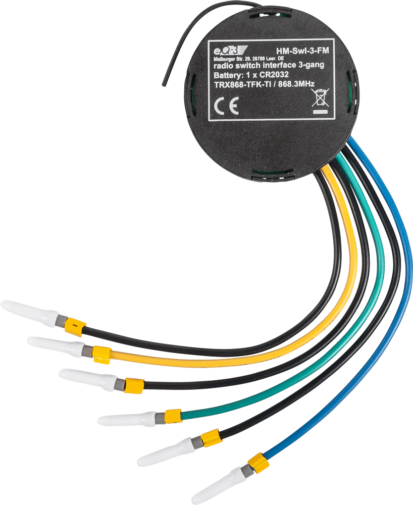 HomeMatic Wireless Switch Interface 3 channels, flush-mount - eQ-3