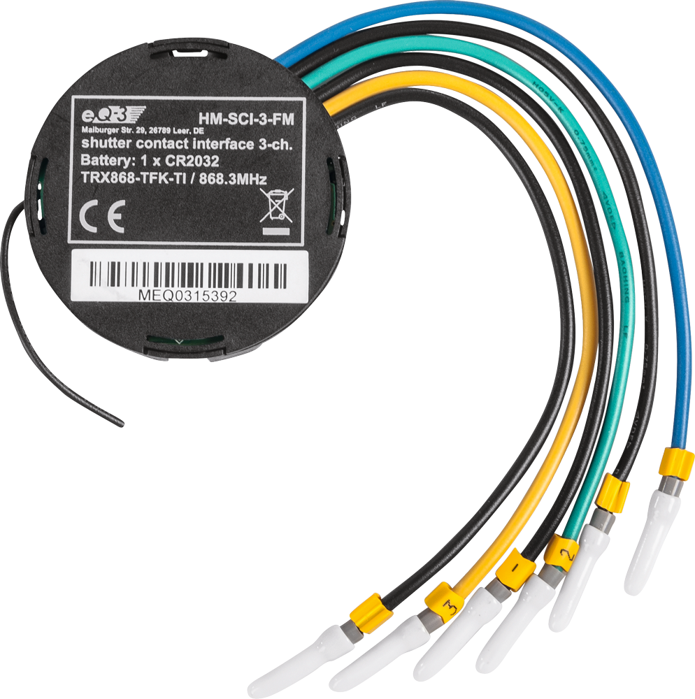 HomeMatic Wireless Shutter Contact Interface 3-channel, flush-mount - eQ-3